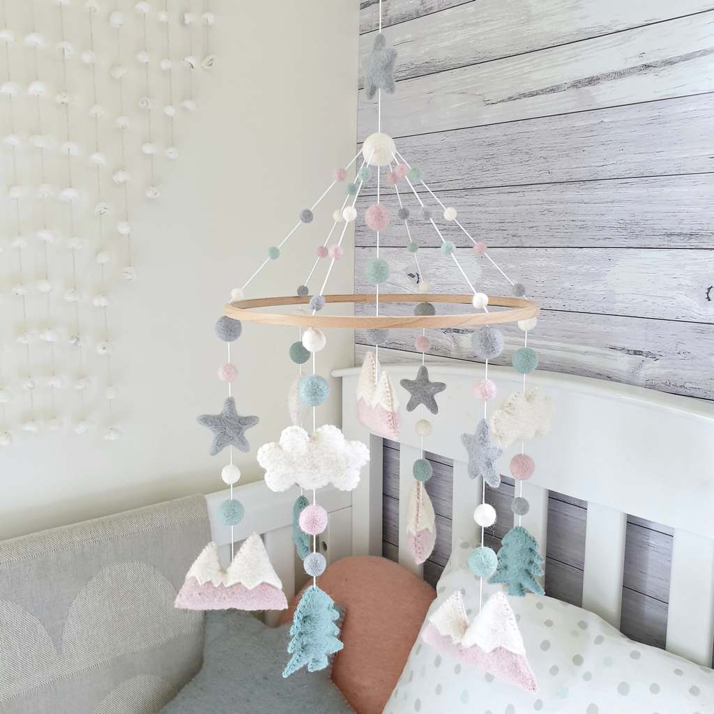 Woodland Crib Mobile | Handmade Baby Mobile by Tik Tak Design Co.